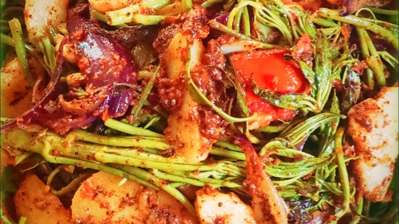CHINDE WITH POTATO MIX PICKLE.// NEPALI CULTURAL VEG - YouTube