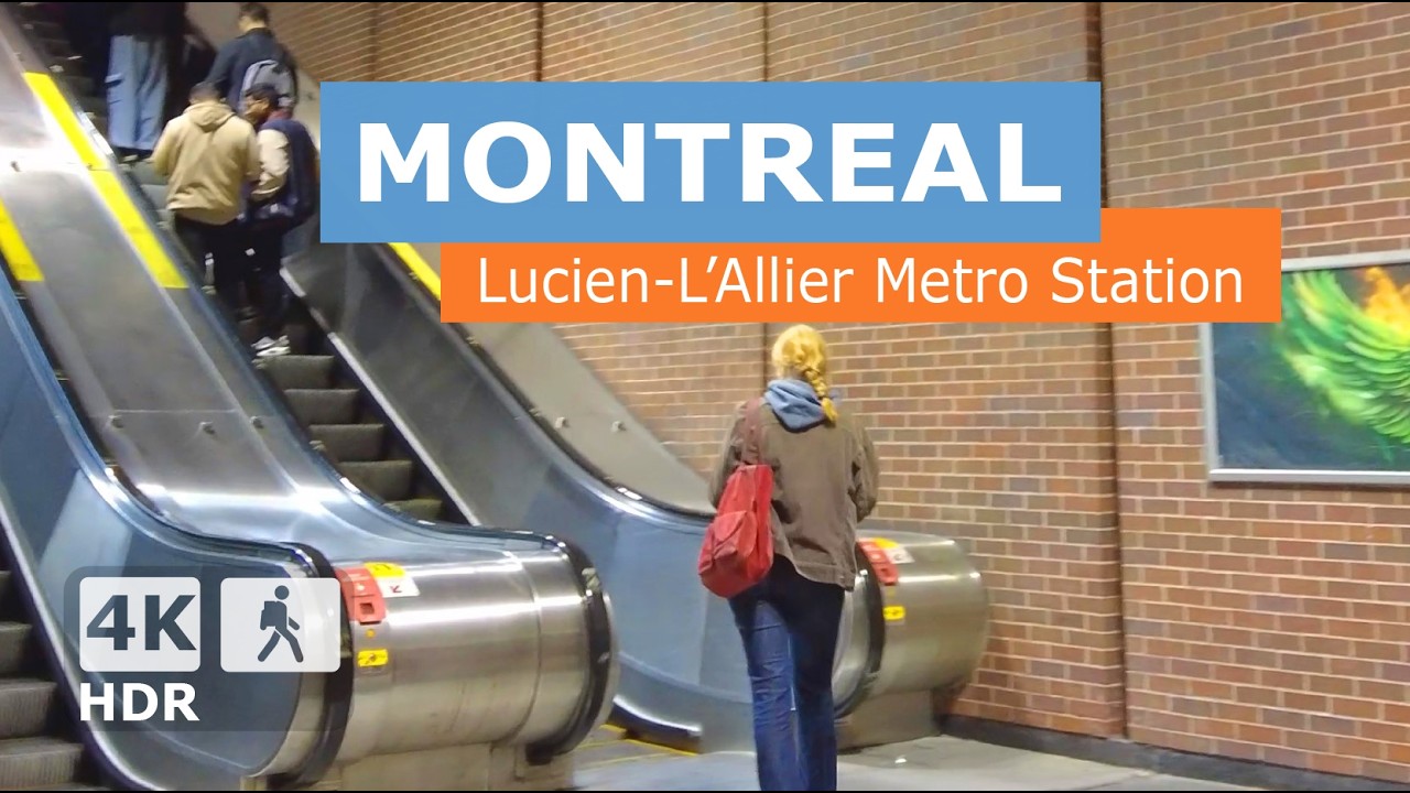 [ 4K ] Lucien l'Allier Metro Station Walking Tour | 🟠 Orange Line ...
