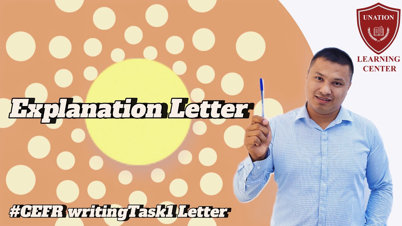 Cefr writing Task 1 explanation Letter - YouTube