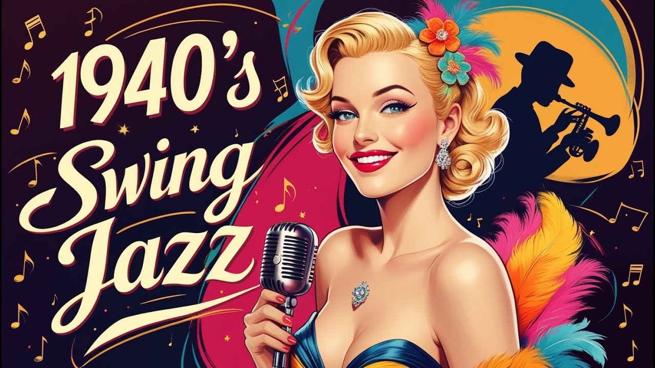 🎷 1940's Swing Jazz Club in New York | 1940s Big Band Swing Nostalgic ...