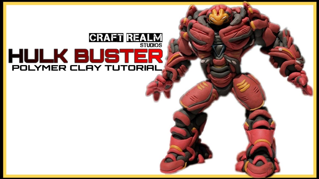 How to sculpt Marvel Avengers Hulkbuster with polymer clay - YouTube