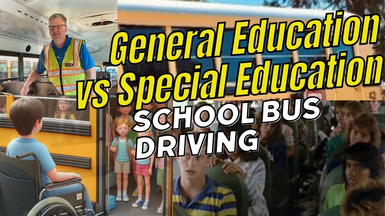 SPECIAL ED vs GENERAL ED School Bus Driving #busdrivers #schoolbus # ...