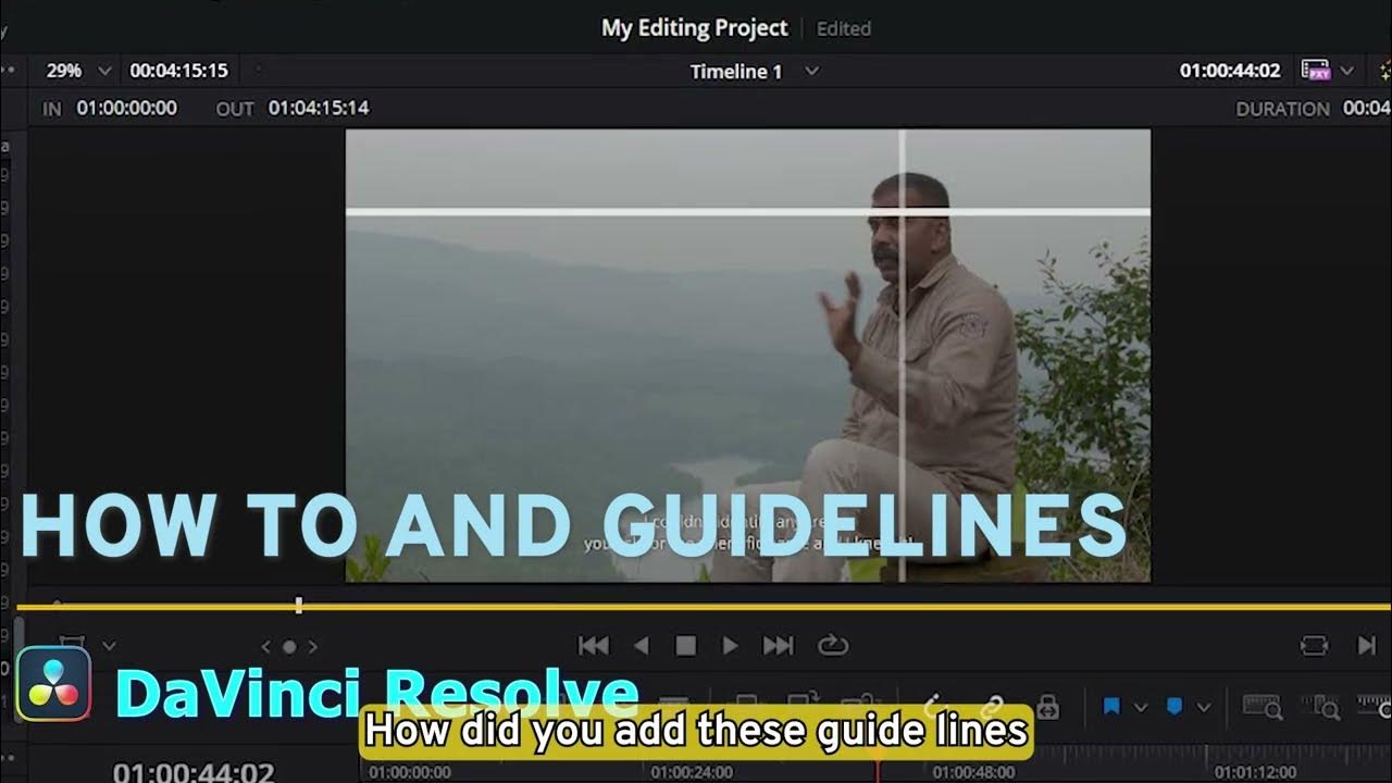 How to add Guidelines easily in Davinci Resolve - YouTube