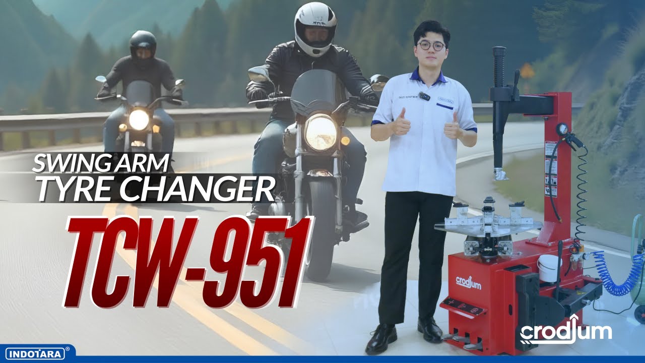 REVIEW CRODIUM HEAVY DUTY SWING ARM TYRE CHANGER TCW-951 MOTORCYCLE ...