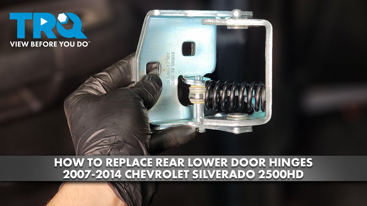 How to Replace Rear Lower Door Hinge 2007-2014 Chevrolet Silverado ...