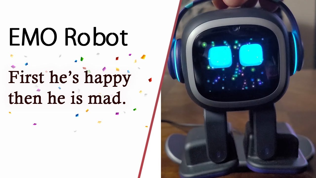 EMO Robot Desktop Pet- Happy Love Then Mad #emorobot - YouTube