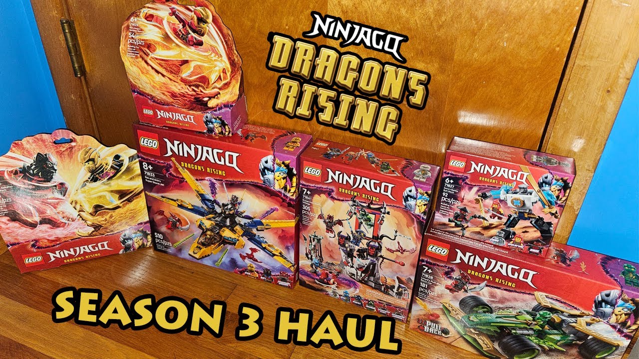 Lego Ninjago Dragons Rising Season 3 Sets January 1st Haul - YouTube
