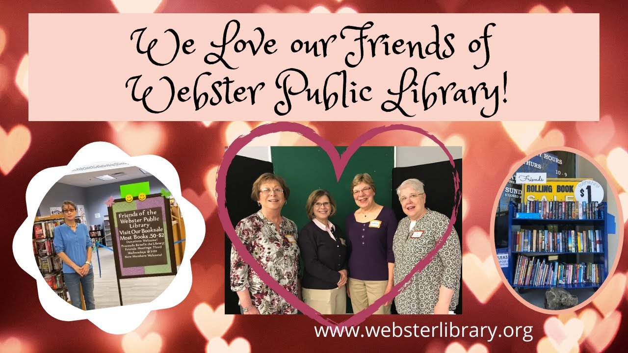 Meet the Friends of the Webster Public Library - YouTube
