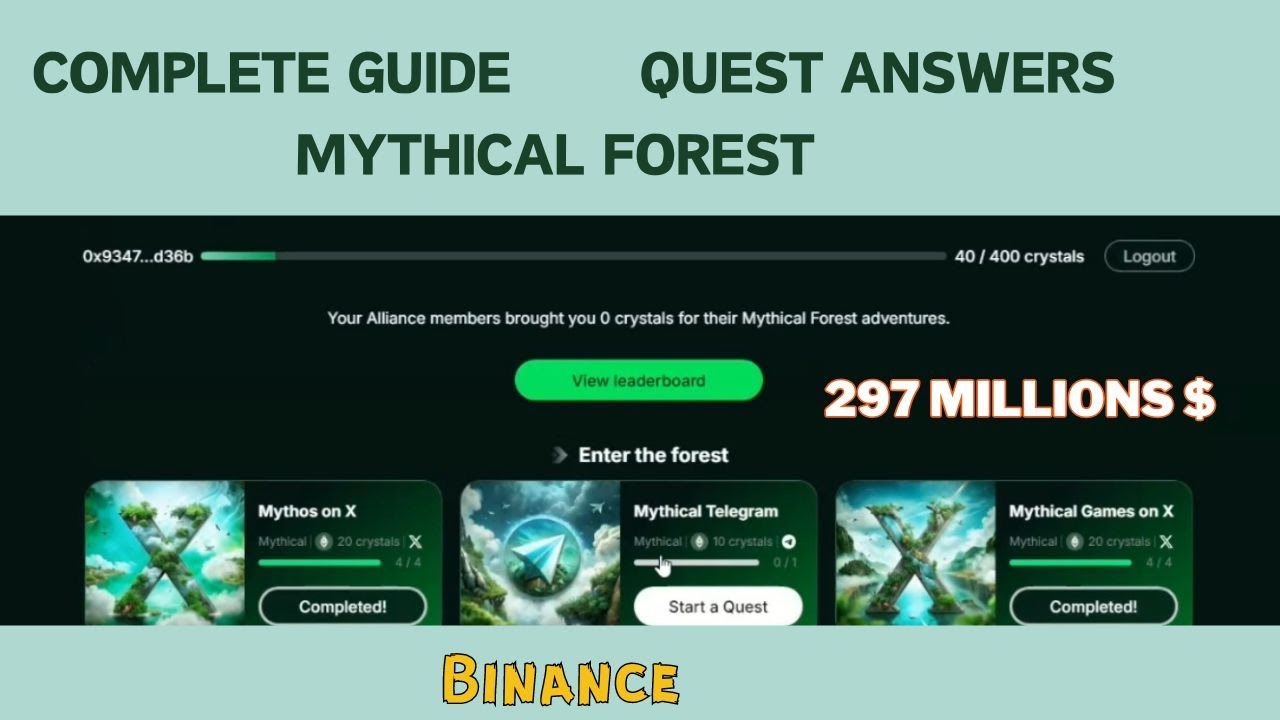 Mythical Forest Airdrop All Quest Answers | Mythical Airdrop Complete ...