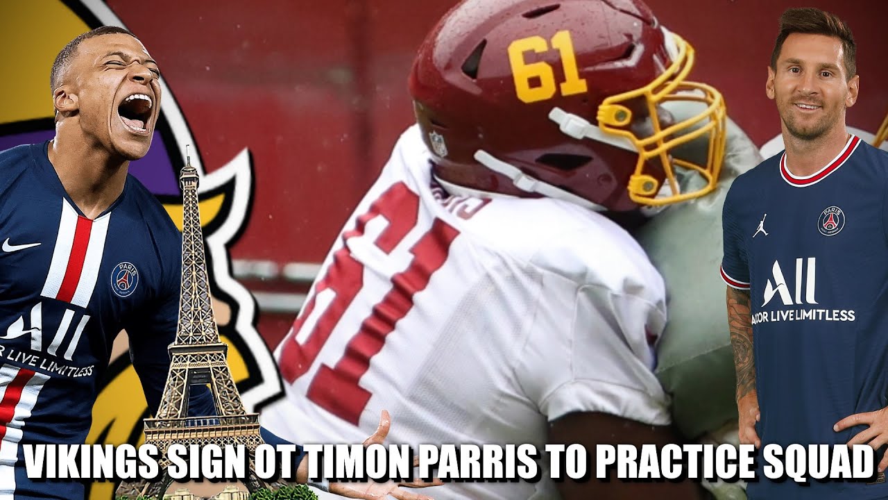Vikings Sign OT Timon Parris to Practice Squad - YouTube