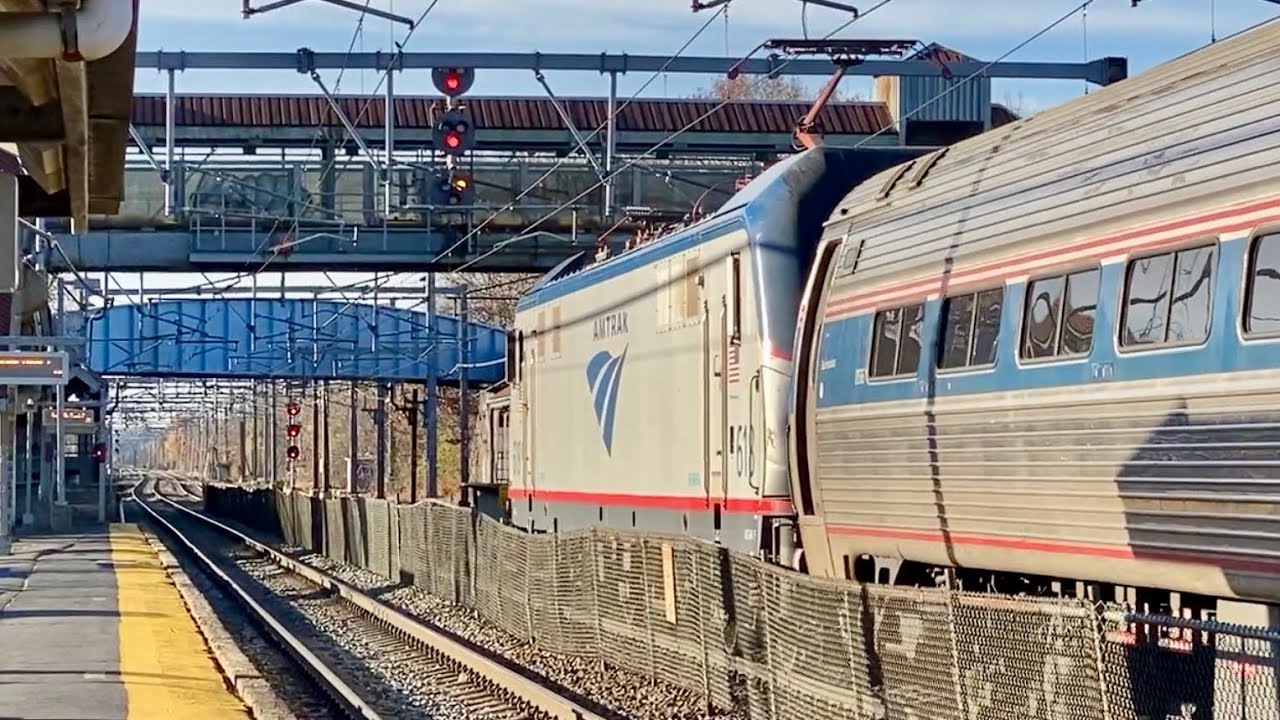 Amtrak 171 Takes A Restricting Signal at Readville, MA - YouTube