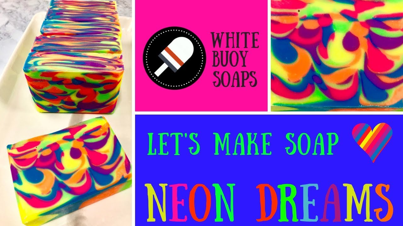 Neon Dreams | Six Color Rainbow Swirl | Stardust Mica's | Cold Process ...