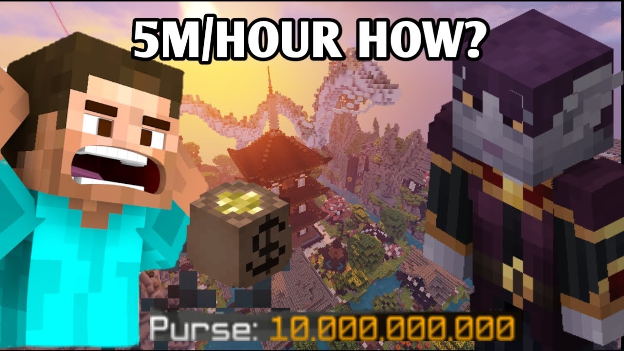 How To Earn 5m /hour Easy in fakepixel skyblock | Minecraft - YouTube