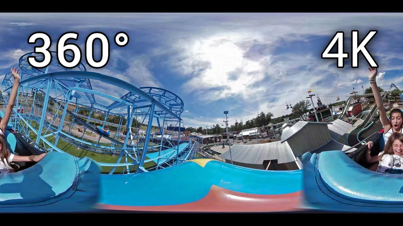 Cyclone 360° front seat on-ride 4K POV Wonderland Amusement Park - YouTube