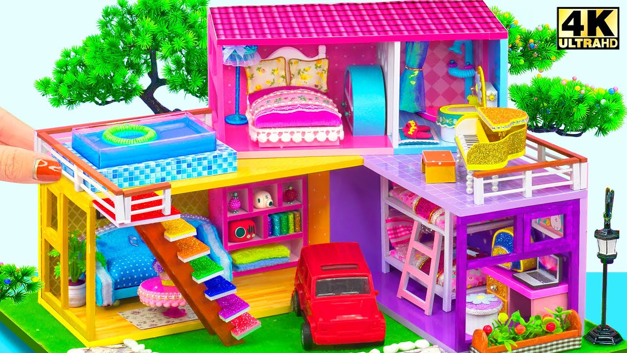 Build 3-Storey Shipping Container House with 4 Room from Cardboard for ...