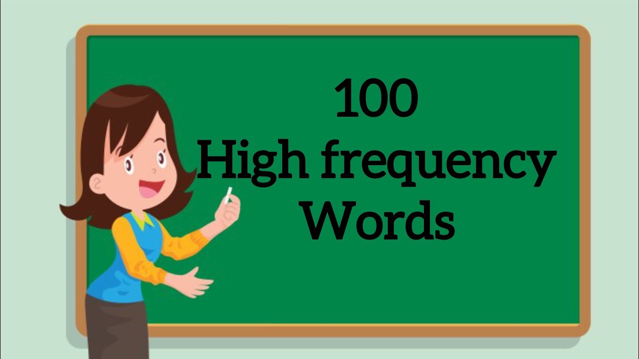 100 high frequency words | sight words - YouTube