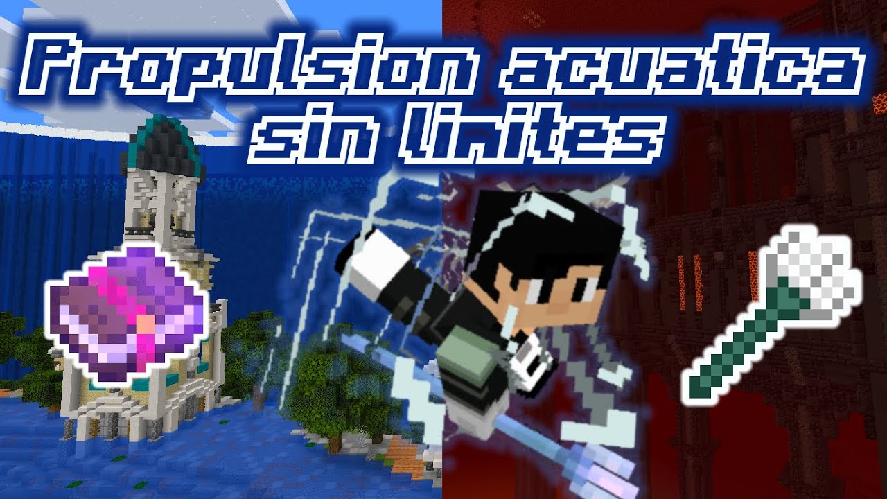 Propulsión acuática [Riptide] fuera del agua en minecraft 1.16.5 - 1.18 ...