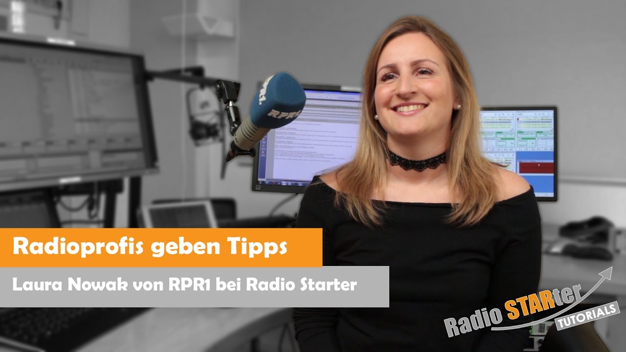 Radioprofis geben Tipps | Laura von RPR1 - Radio Starter Tutorials ...