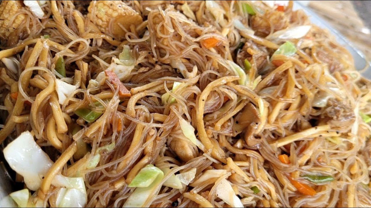 Pancit Bihon at Canton Recipe | Special Mixed Pancit for Birthday ...