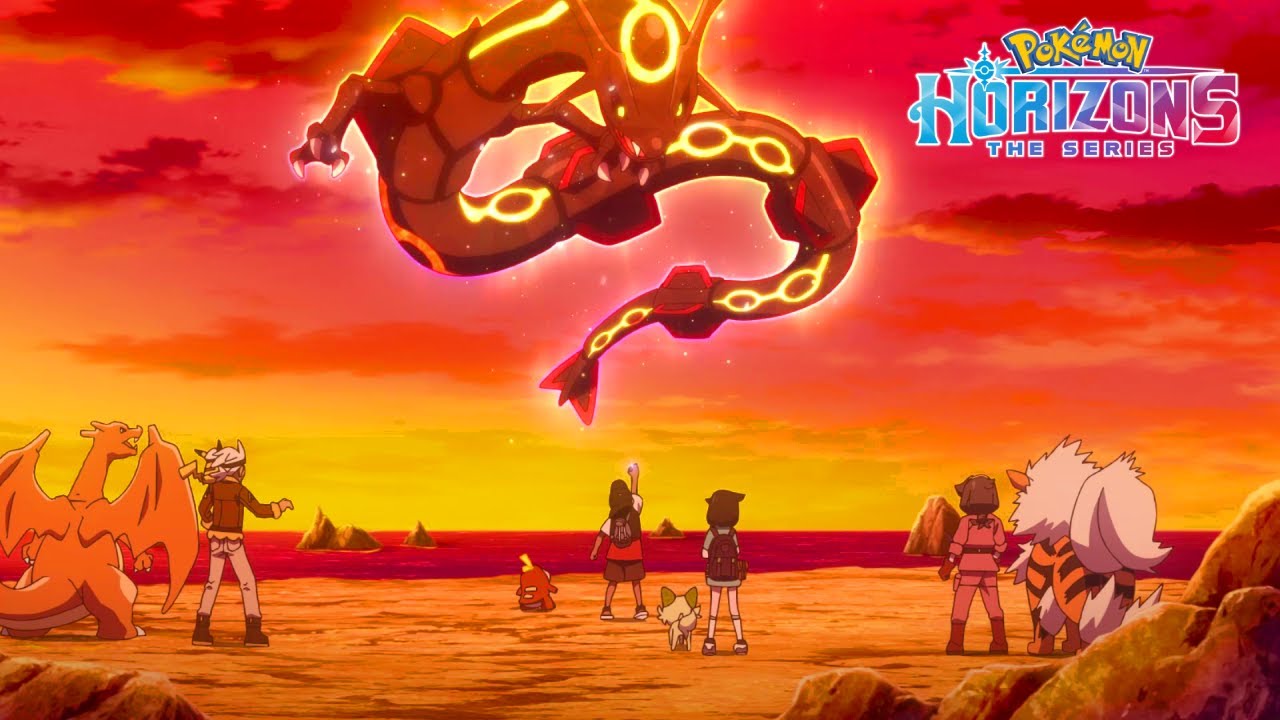 Rayquaza returns on Pokémon Horizons! - YouTube