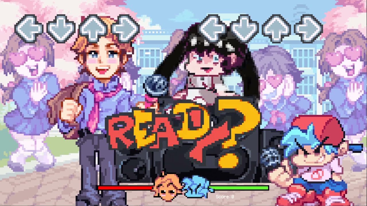 Friday Night Funkin Kikyo Berry Pixel Skin Mod - YouTube