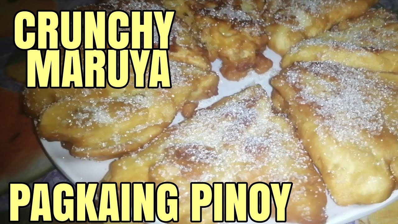 EASY RECIPE MARUYANG SABA!! YUMMY PINAYPAY MARUYA - YouTube