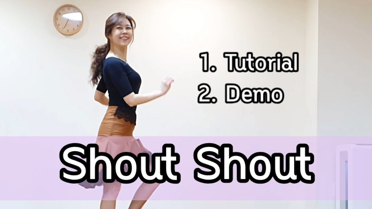 Shout Shout Line Dance (Tutorial+Demo)(Newcomer) Yvonne Zielonka - YouTube