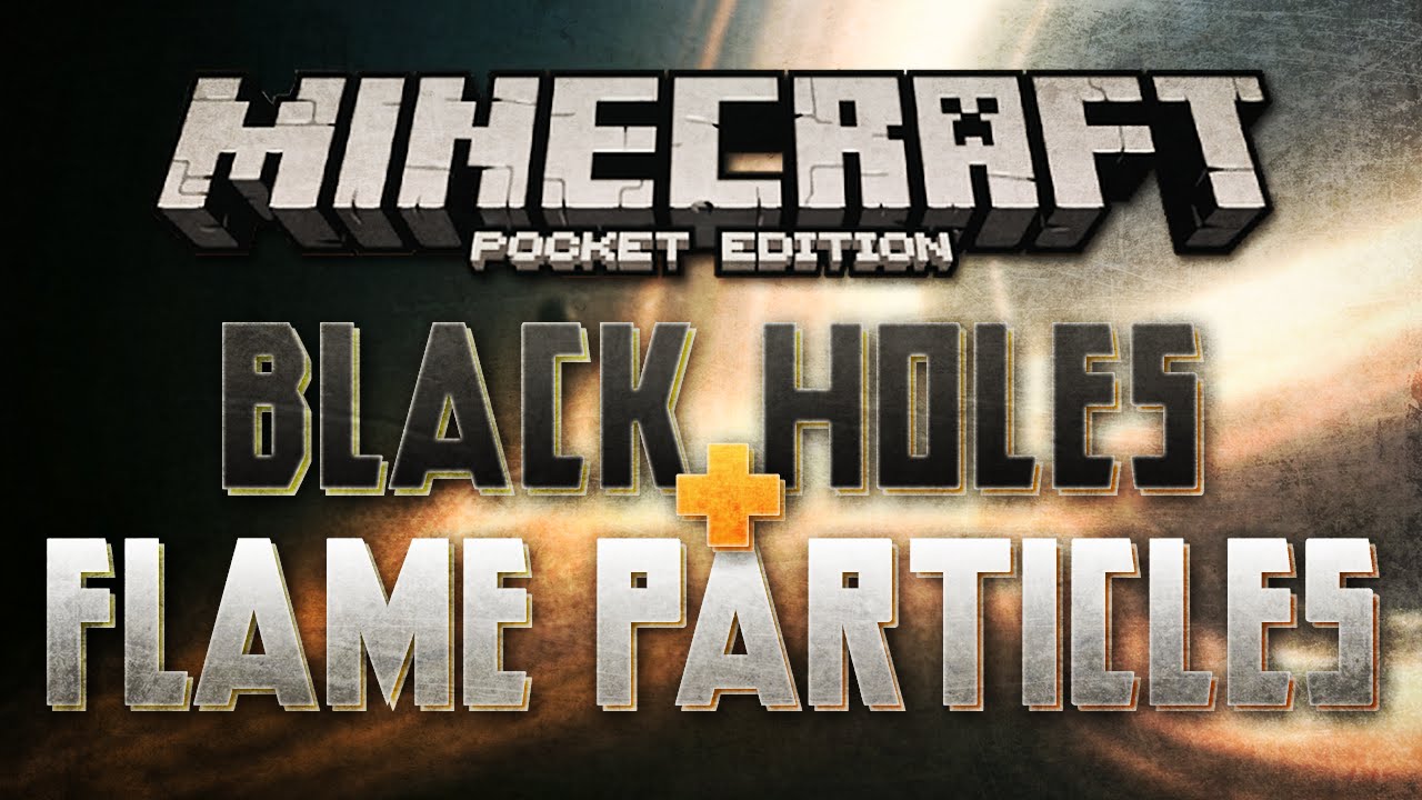 Black Holes & Flame Particles Glitch - Minecraft Pocket Edition - YouTube
