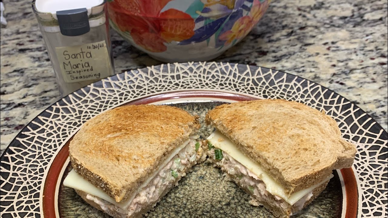 Santa Maria Tuna Fish Salad Sandwich Recipe - YouTube