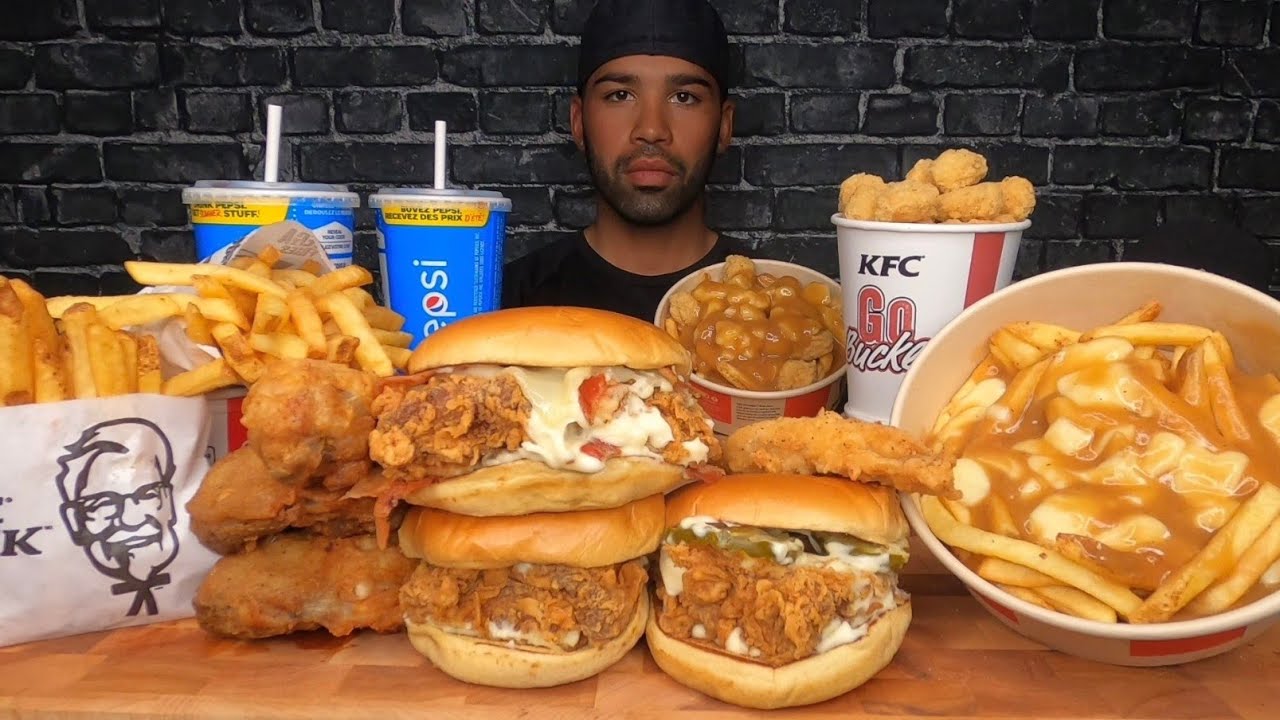(ASMR) KFC MUKBANG - YouTube