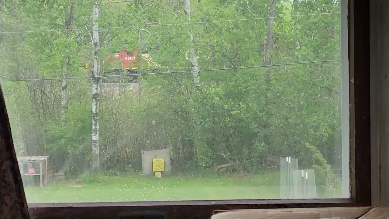 CN 5437 L519 Arrival at West Ladysmith on 5-15-25 - YouTube