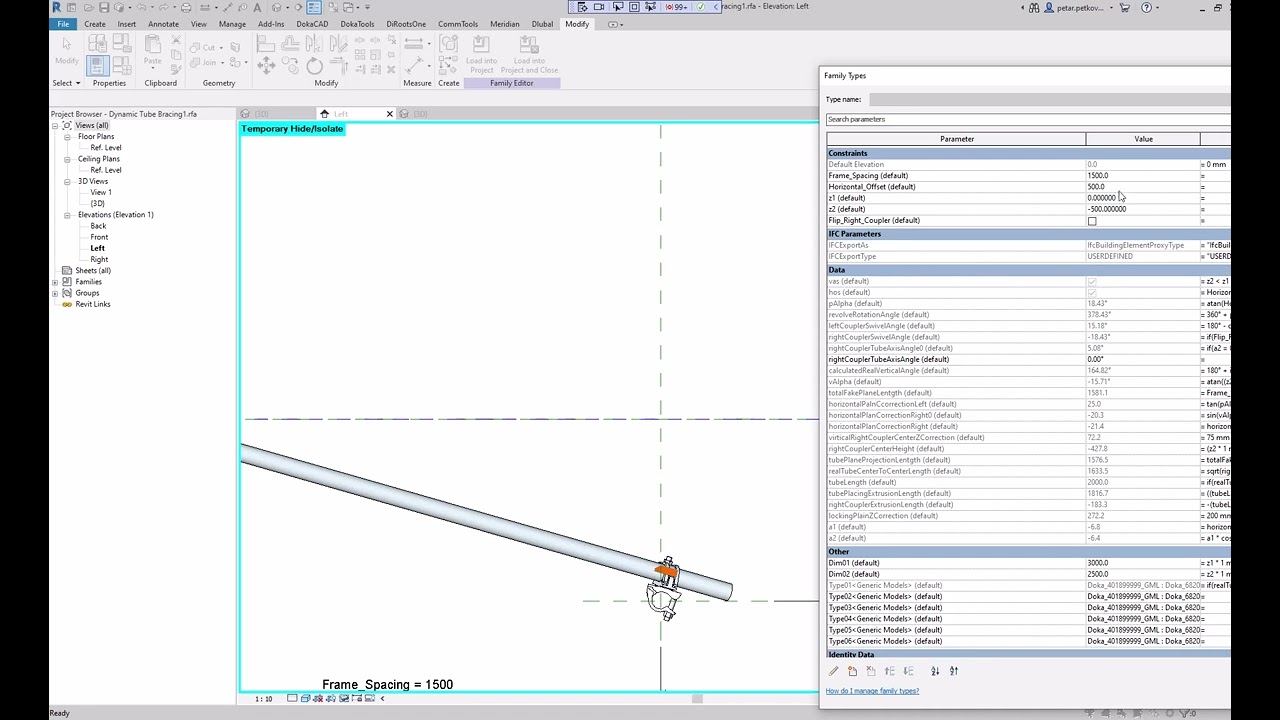 Scaffold tube Revit family. Complex one! - YouTube
