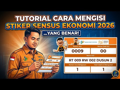 Tutorial Cara Mengisi Stiker Sensus Ekonomi 2026 yang Benar