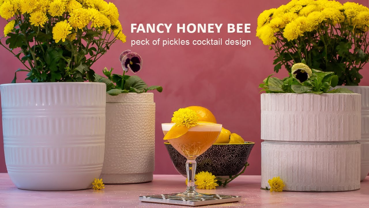 Fancy Honey Bee Cocktail - YouTube