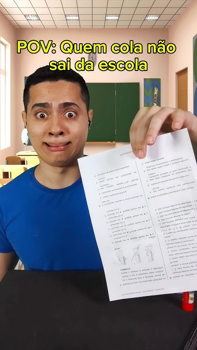 Quem cola não sai da escola 🤣 #asmrbrasil #asmrbr #pov #humor - YouTube