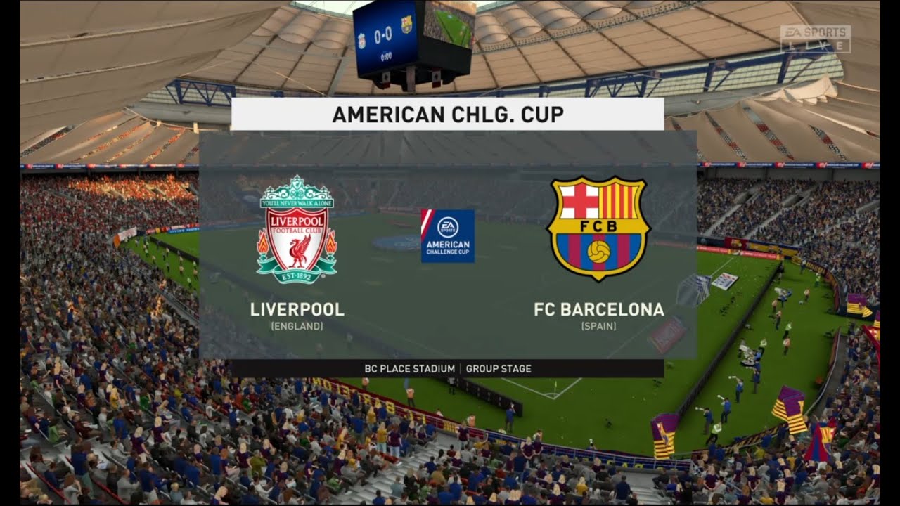 Liverpool vs FC Barcelona | American Chlg. Cup | Career | FIFA 20 ...