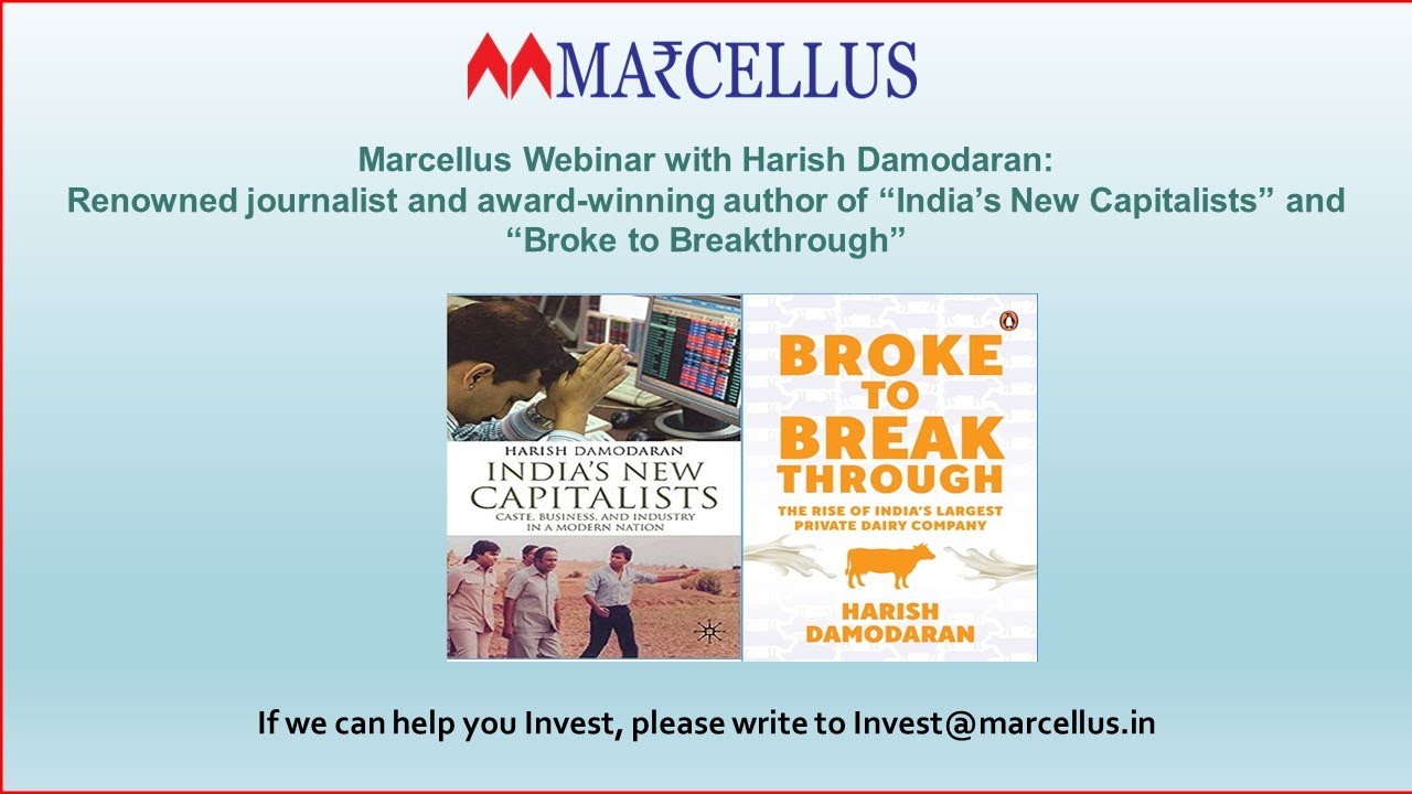 Webinar with Harish Damodaran: Renowned author of India’s New ...