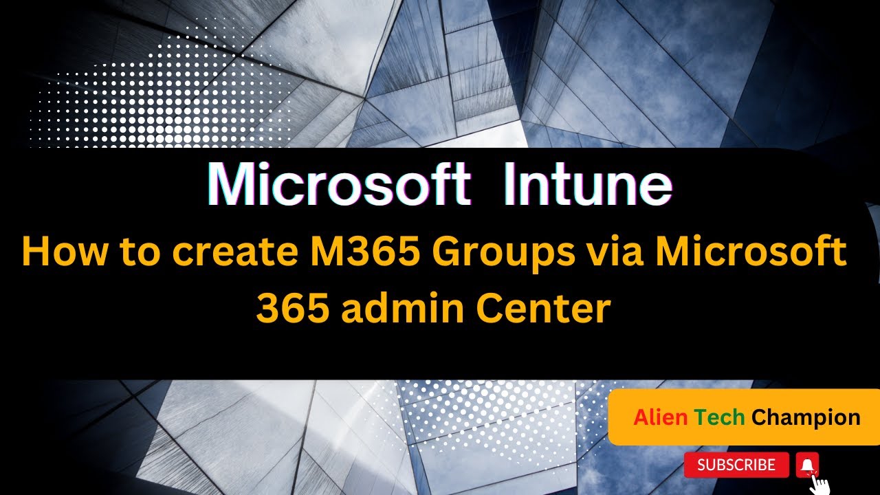 MS180- How to create M365 Groups via Microsoft 365 admin Center - YouTube