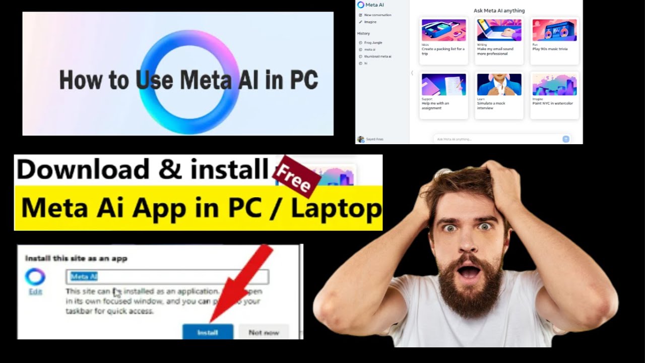 Meta AI for Windows PC | How to download & install Meta AI app in PC ...