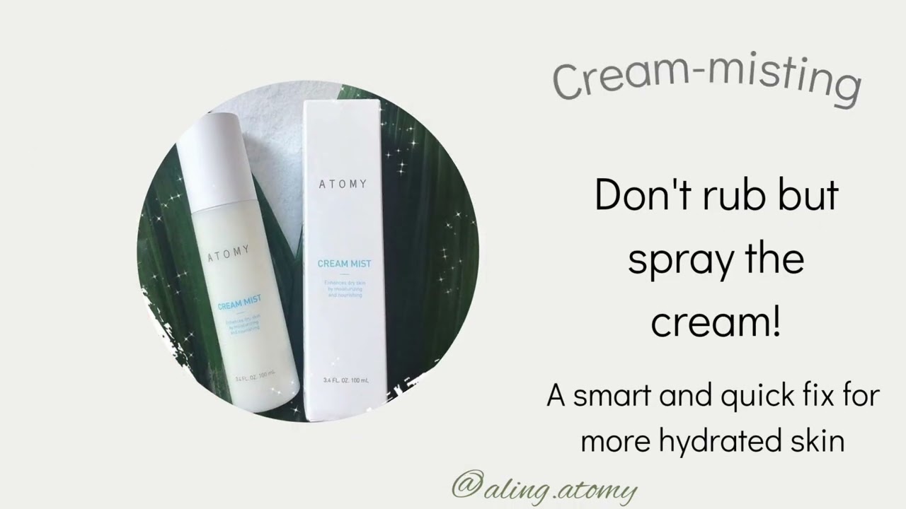 Atomy CREAM MIST Perfect for Dry Skin - YouTube