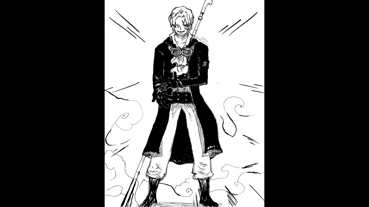 How to Draw Sabo サボ - 参謀総長 One Piece - YouTube