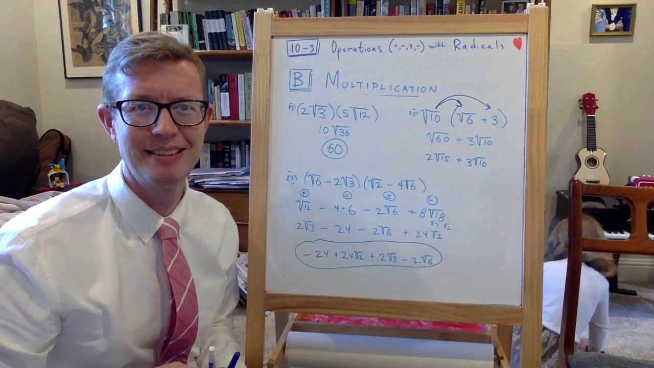 Algebra 1A, Lesson 10-3: Operations with Radicals - YouTube