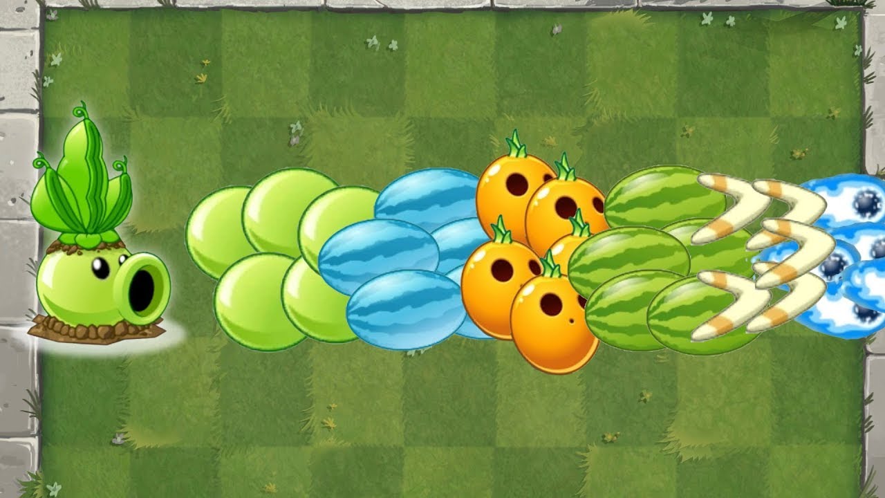 PvZ 2 Fusion - Pea Pod Using Other Projectile from Plant in Plants Vs ...