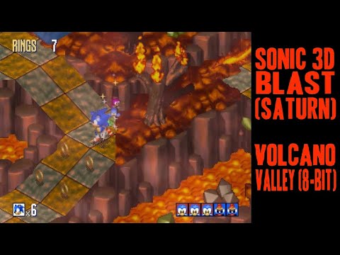 Sonic 3D Blast - Volcano Valley Zone (Saturn) (8-bit) - YouTube
