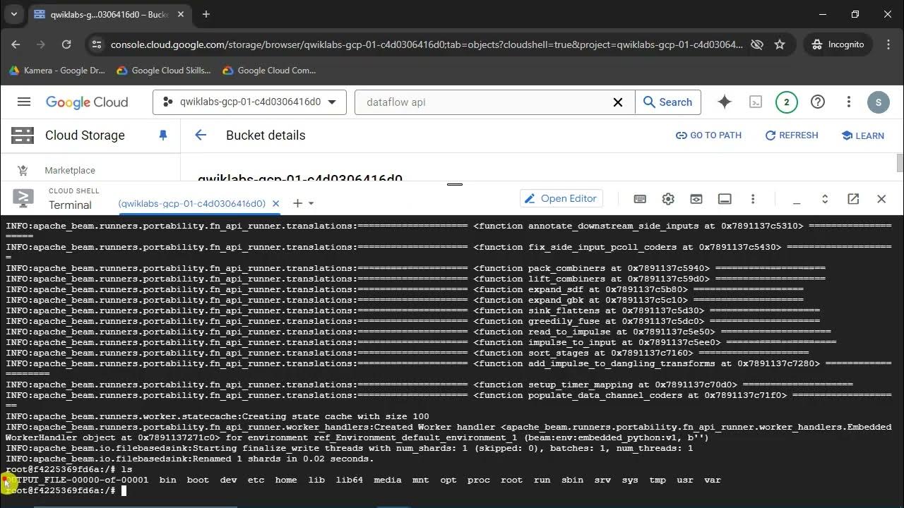 course#4 | dataflow: qwik start - python - YouTube