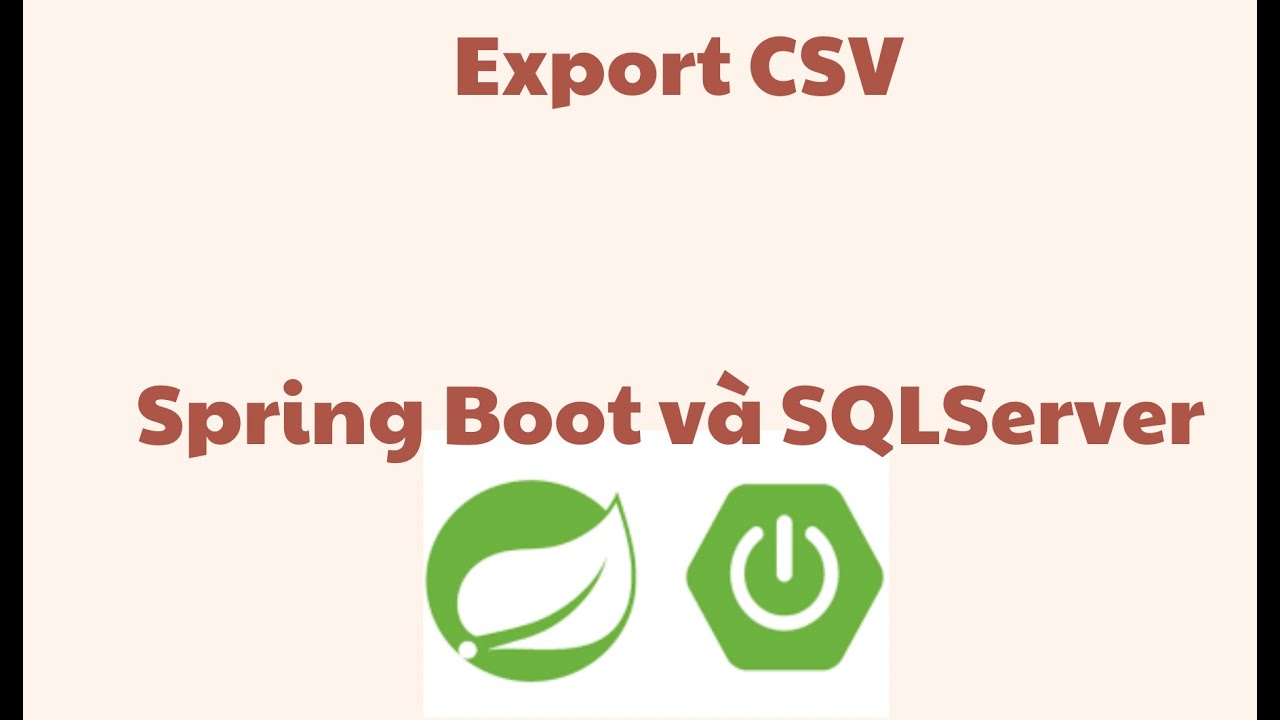 Spring boot export csv - sl17 - YouTube