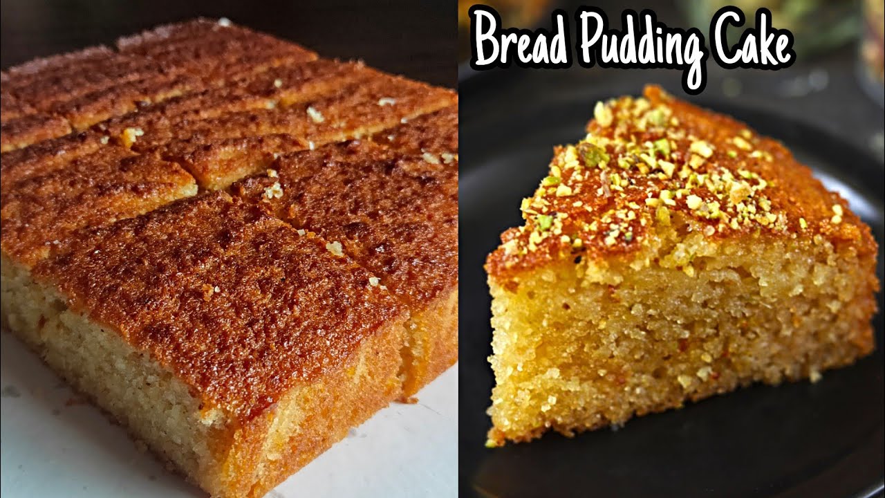 Bakery Style Pudding Cake | Bread Pudding Recipe In Tamil | Milk ...