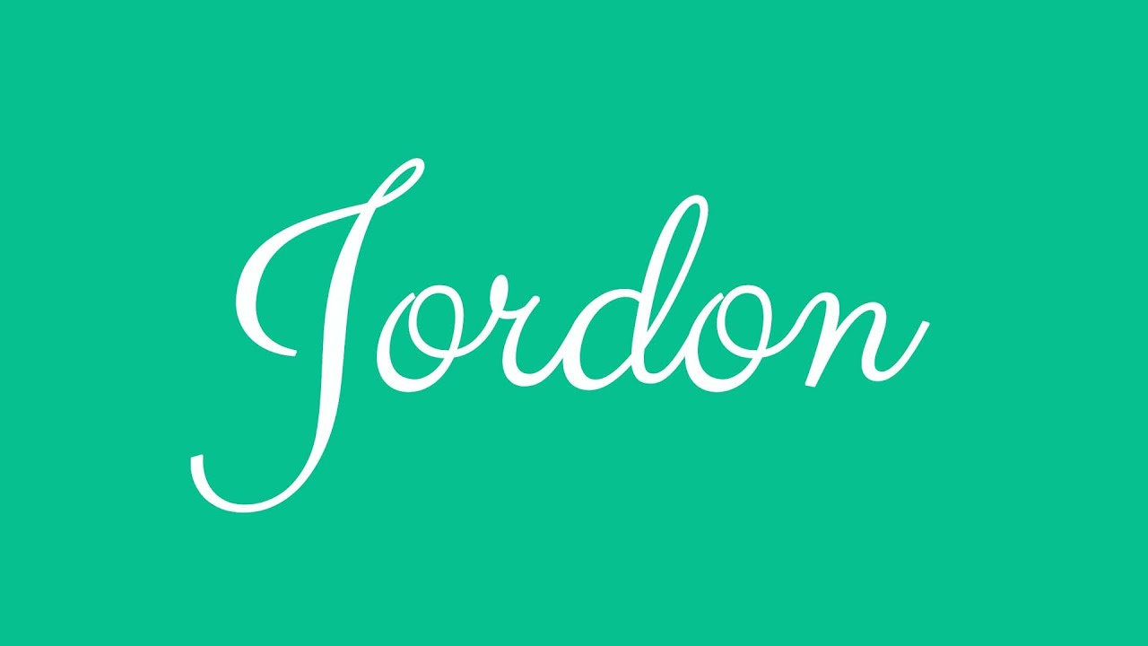 Jordon English Cursive Handwriting Tutorial - YouTube