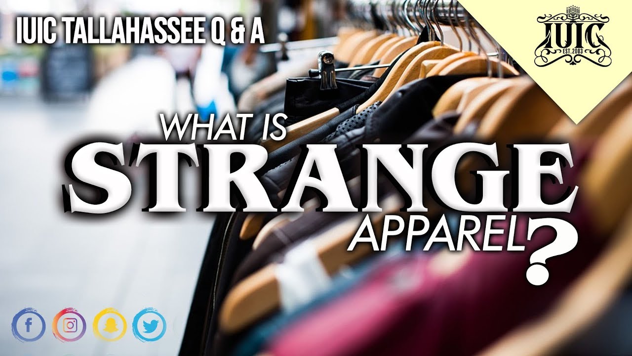 The Israelites:Q & A: What Is Strange Apparel? - YouTube