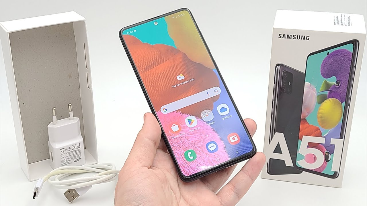Samsung Galaxy A51 Black 128Gb 4Gb ram full pack - YouTube